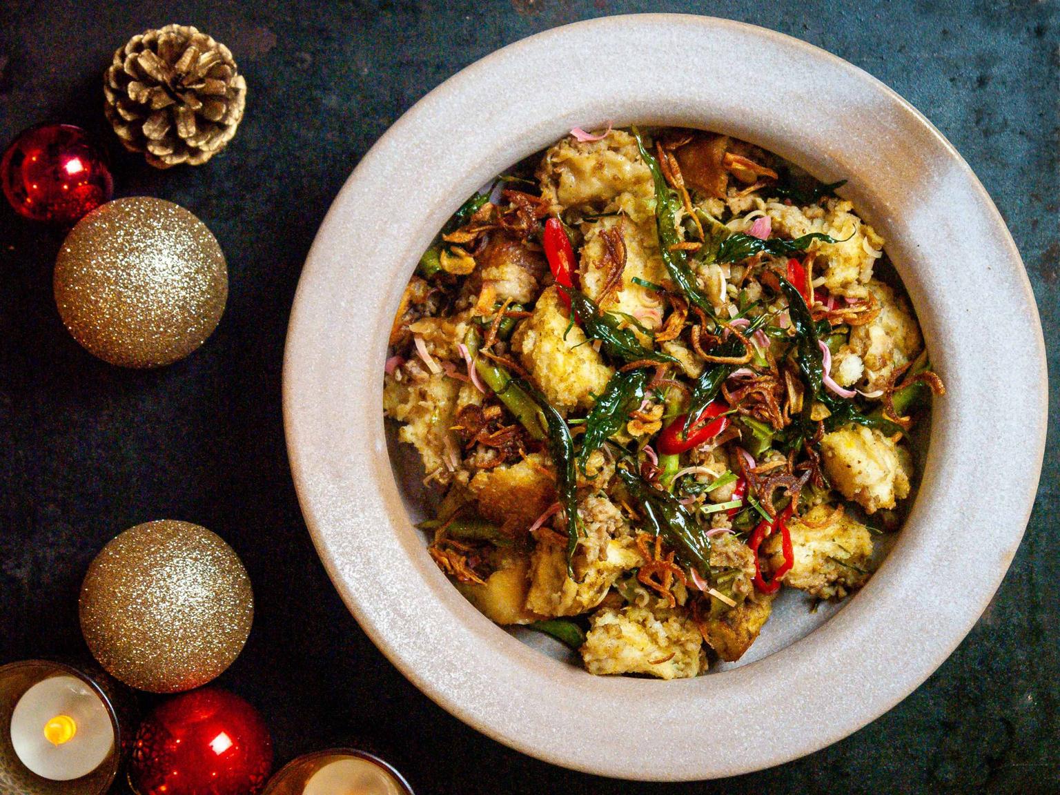 Kerabu-inspired stuffing: Stuffing in salad form | Periuk.my