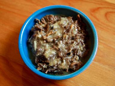 Kurat kasam dihan (Splitgill mushrooms with tempoyak): Creamy ...